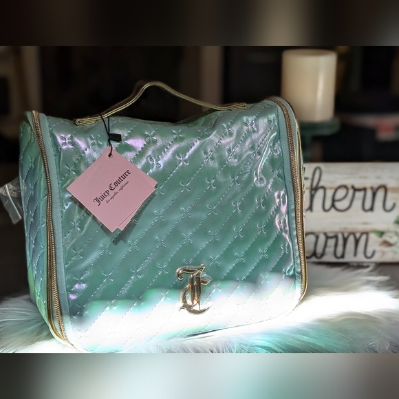 Juicy Couture | Bags | Gorgeous Jc Quilted Logo Cosmetic Bag | Poshmark